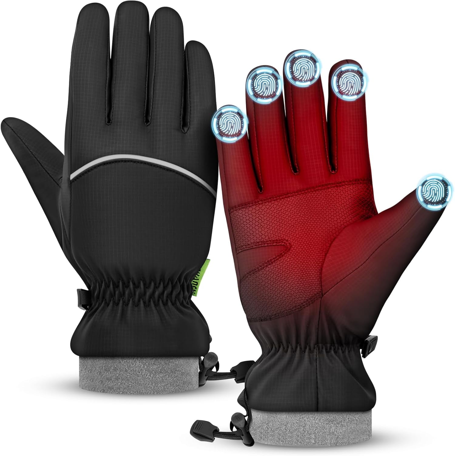 Winter Gloves, Thermal Touchscreen Cold Weather Ski Warm Windproof ...