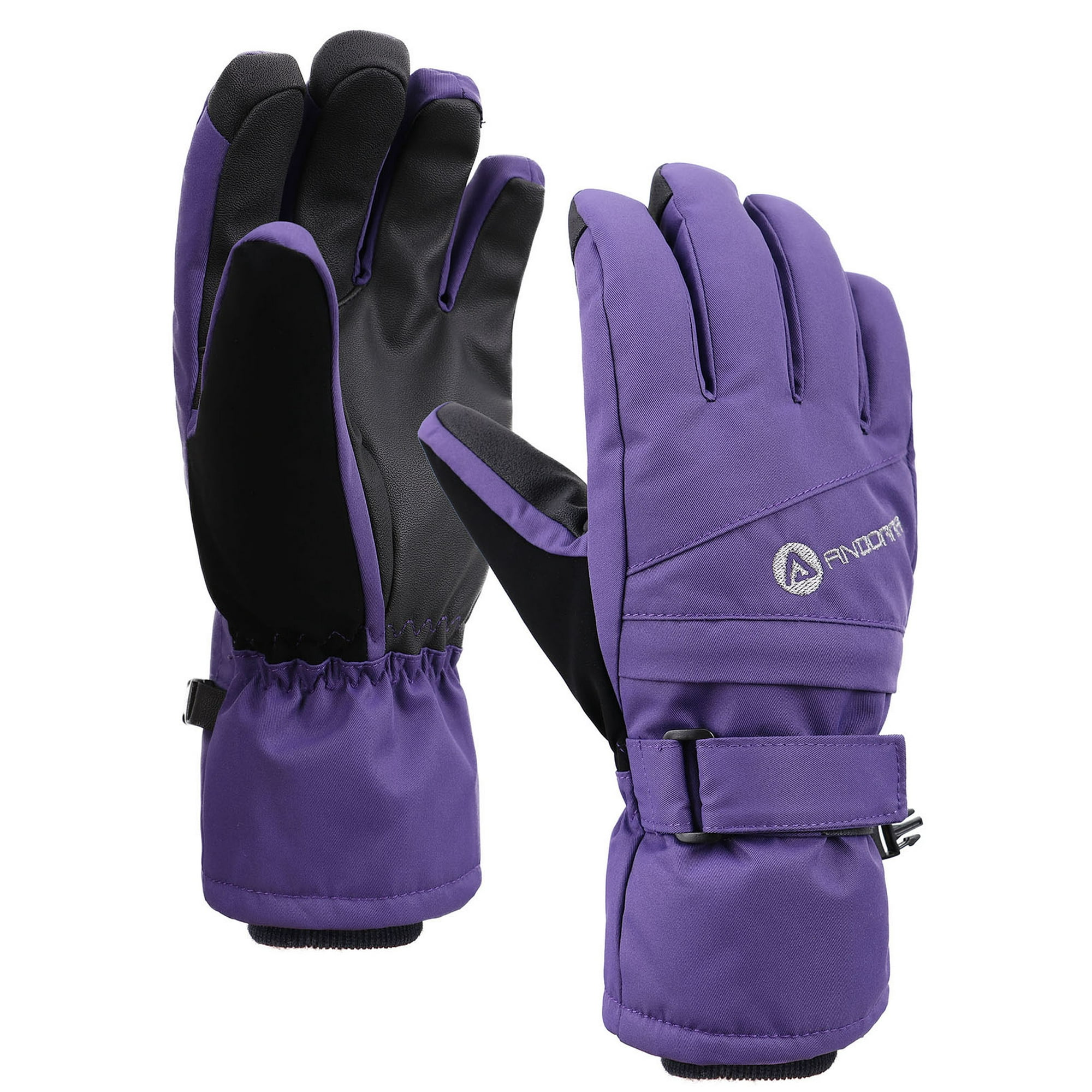 Winter Gloves Women s Winter Thinsulate Thermal Warm Ski Gloves Purple M Walmart