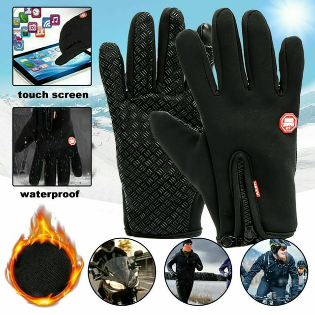 Winter Gloves for Men Women, Touchscreen Waterproof Windproof Gloves Cold Weather Warm Thermal ...