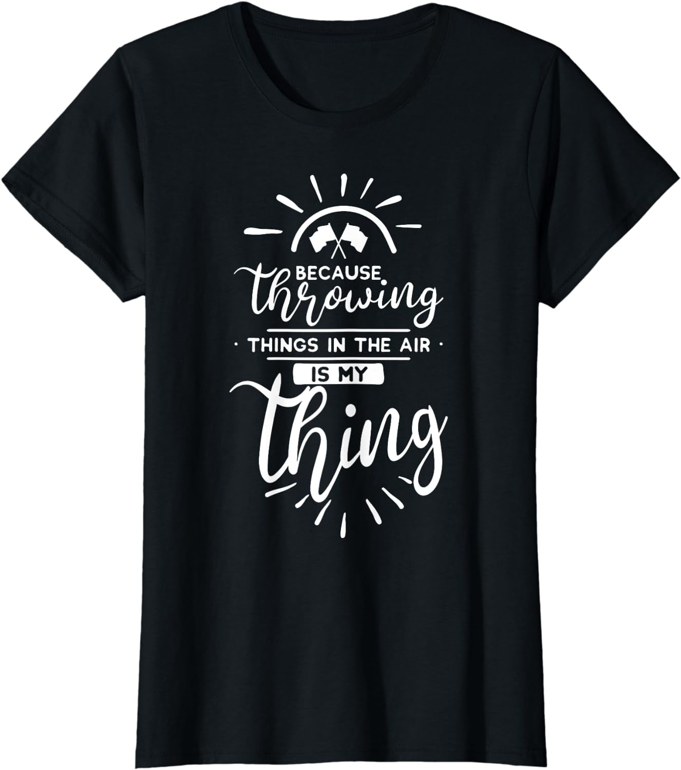Winter Guard Color Guard Gift design Throwing Things Joke T-Shirt ...