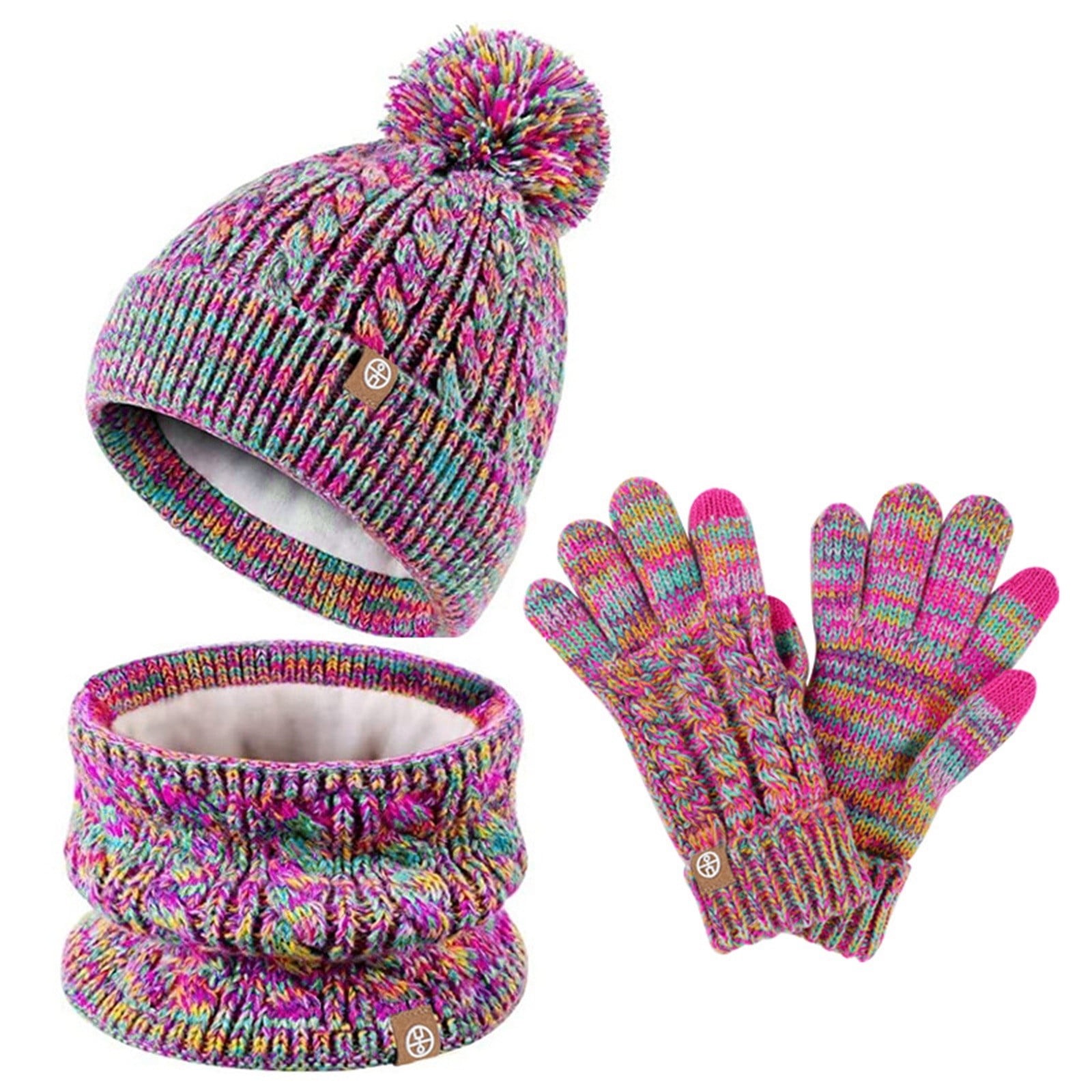 Winter Hat Gloves Clothes Winter for Girls Scarf Set Girls Toddler ...