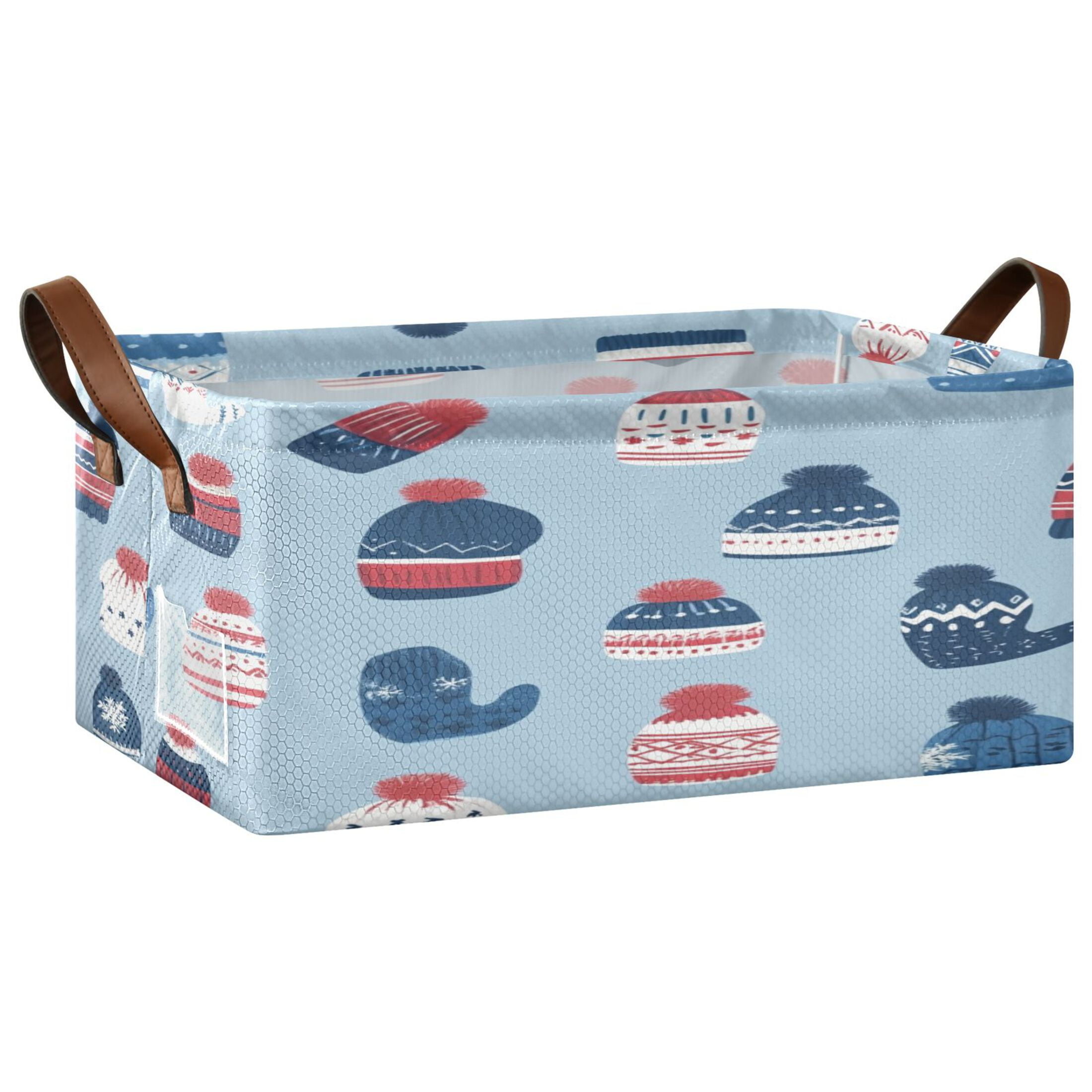 Winter Hats and Mittens Open Home Storage Bins Foldable Metal Frame ...