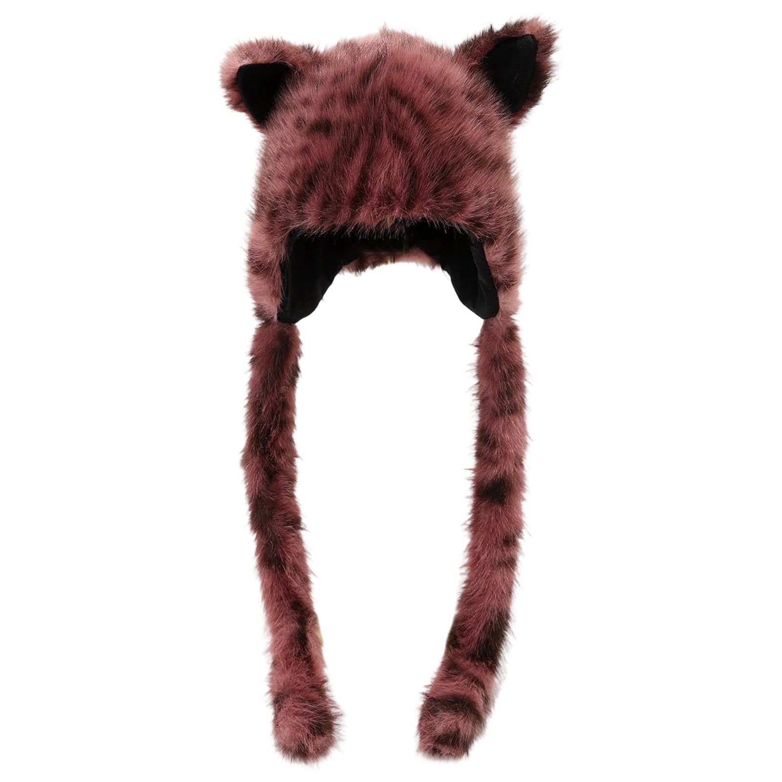 Winter Hats for Women Cold Weather Gear Winter Leopard Print Hat With ...