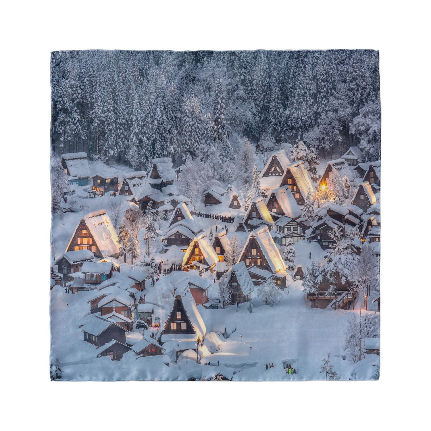 Winter Head Scarf, Shirakawago Village, Head Wrap, 3 Sizes, by ...