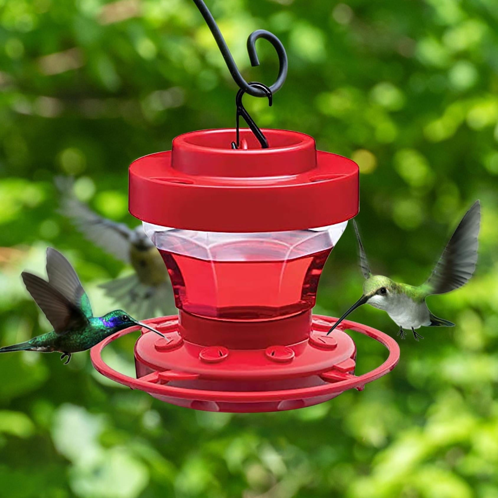 kingfansion Hummingbird Feeders for Outdoors, Plastic, 8 Feeding Ports ...