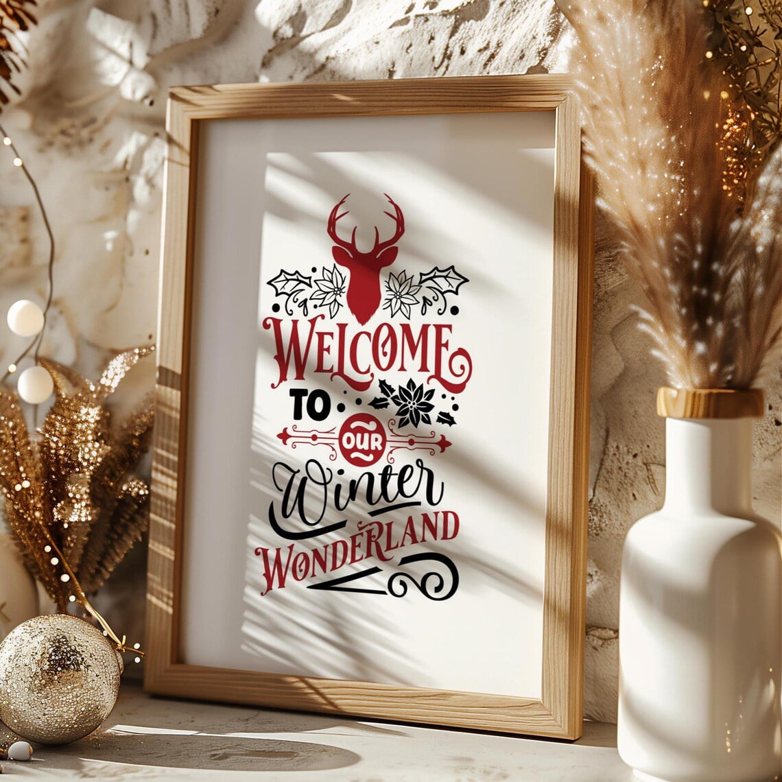 Winter Holiday Decor, Posters For Xmas, Winter Wonderland Wall Art ...