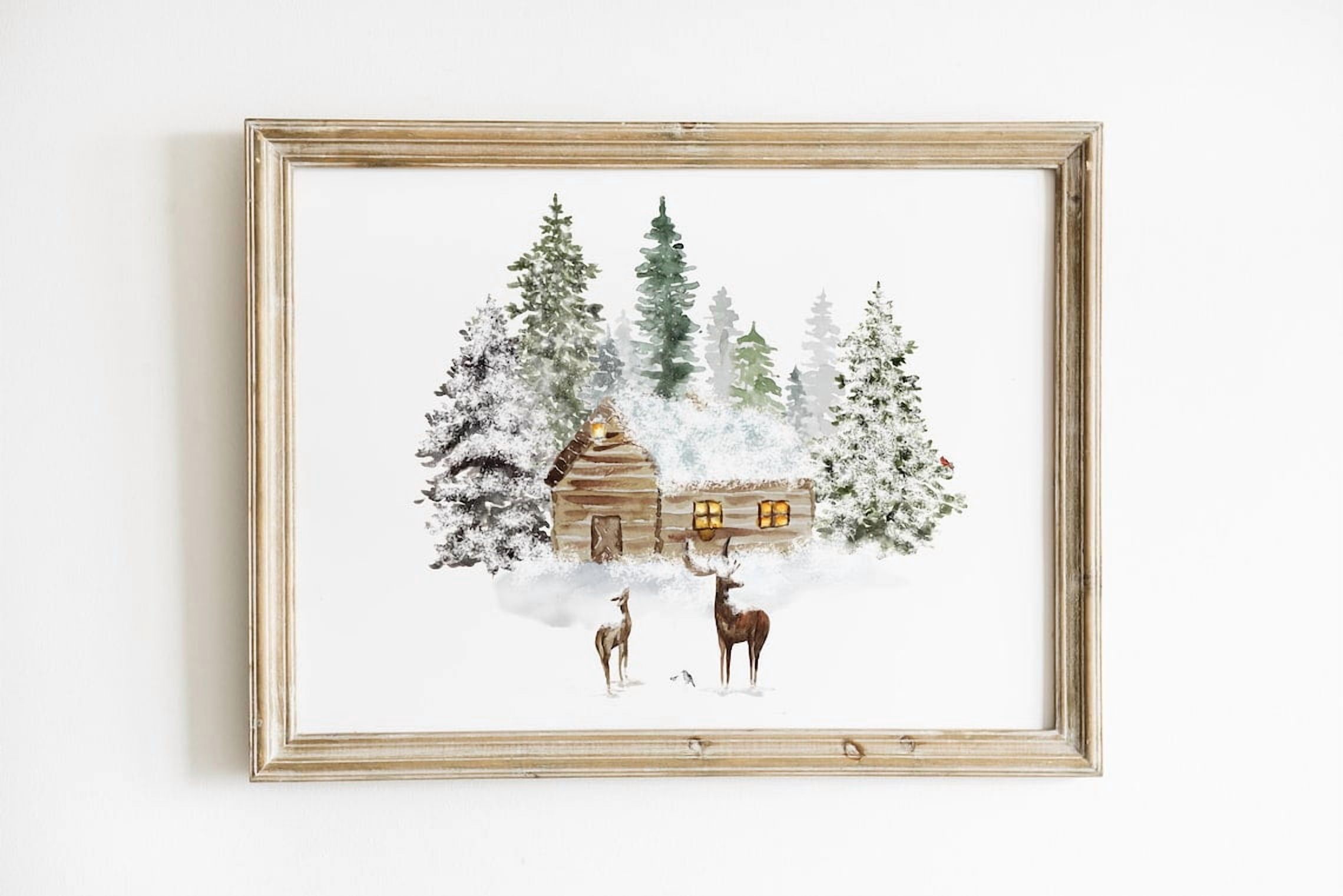 Winter Holiday Posters Farmhouse Winter Holiday Decor Winter Holiday ...