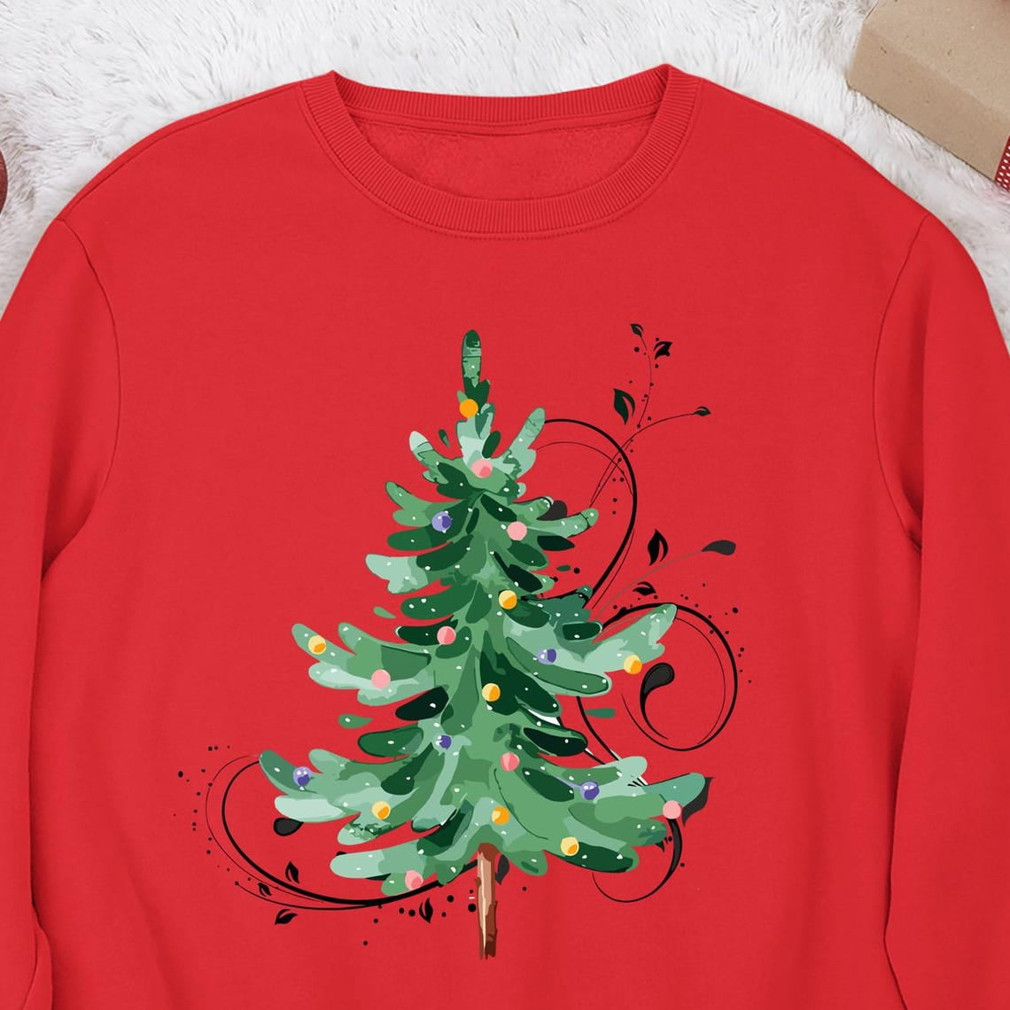 Winter Holiday Tree Sweatshirt, Gifts For Xmas, Winter Holiday Trees ...