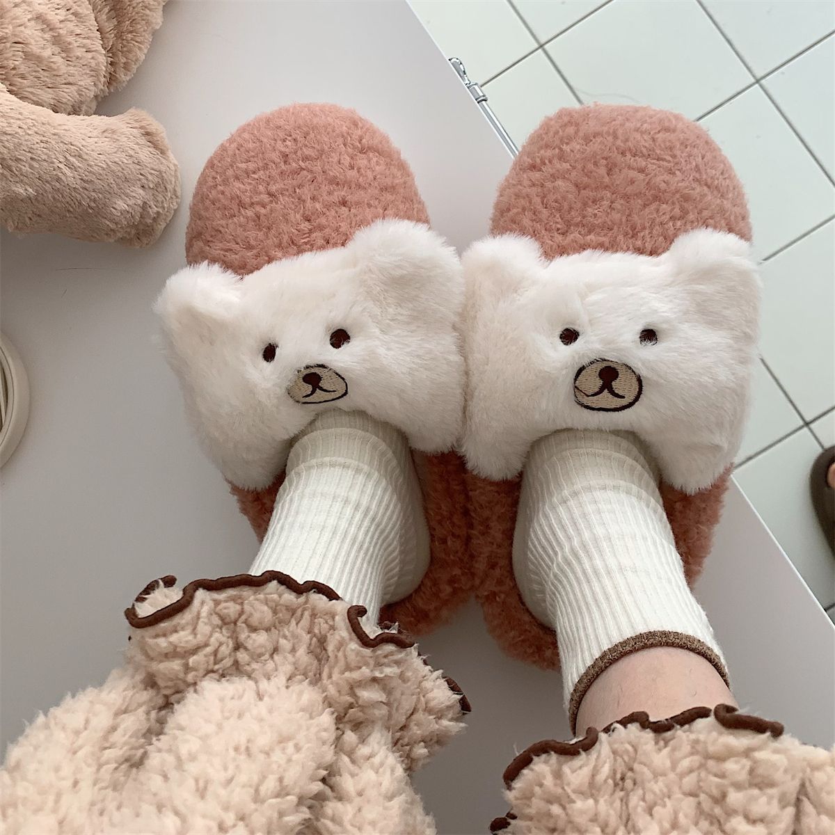 Winter Home Warm Couples Slippers All Package With Japanese Lovely ...