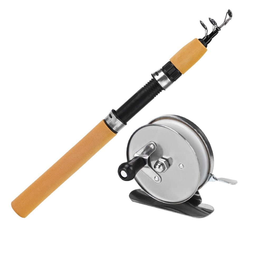 Winter Ice Fishing Rod and Reel Combo Set with Spinner Baitcasting ...