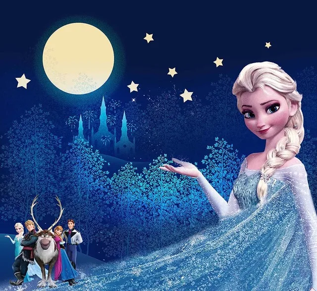 Winter Ice-Frozen Snowflake Castle Backdrop Elsa Anna Snow Queen ...