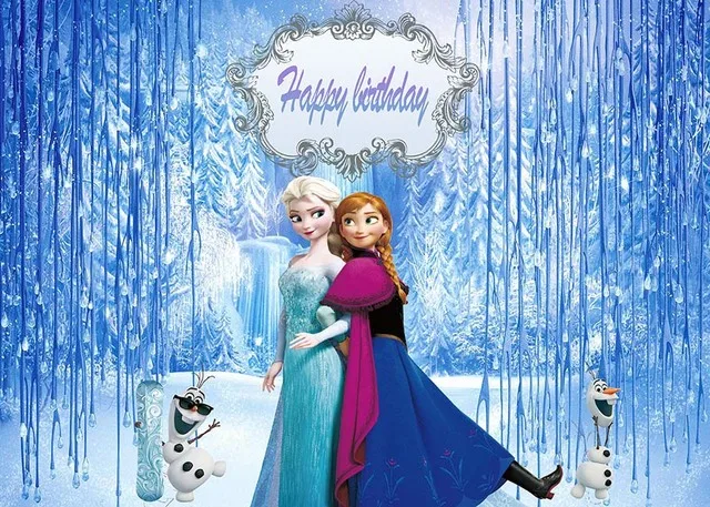 Winter Ice-Frozen Snowflake Castle Backdrop Elsa Anna Snow Queen ...