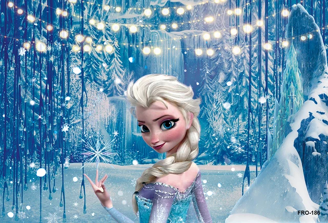 Winter Ice-Frozen Snowflake Castle Backdrop Elsa Anna Snow Queen ...