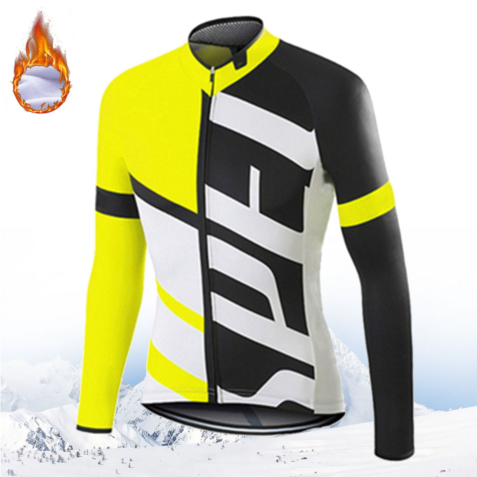 Winter Jacket Thermal Fleece Bicycle Clothes Men‘s Cycling Jacket Warm ...