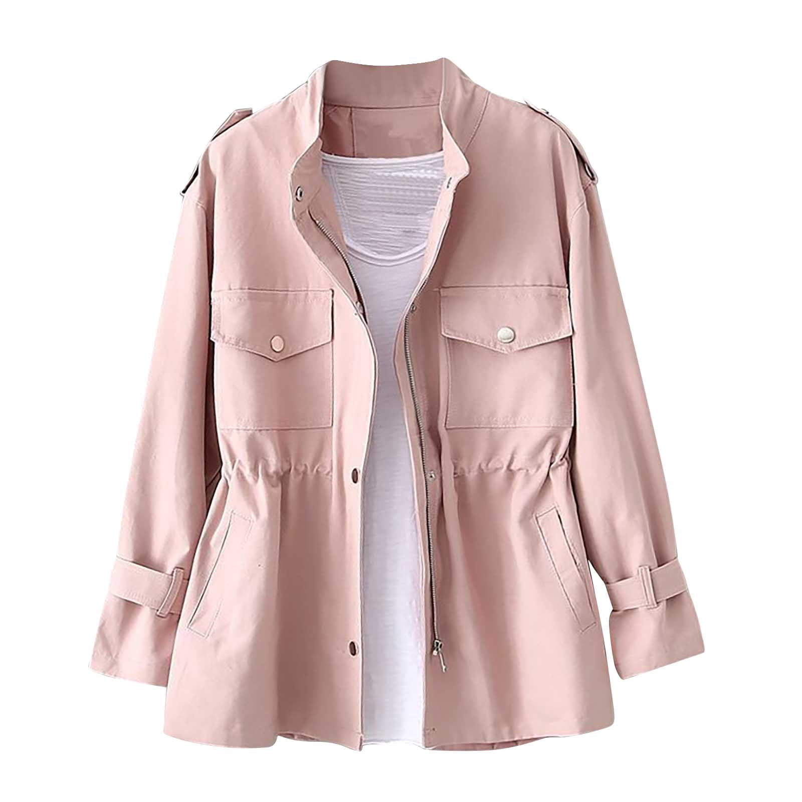 Winter Jackets for Women Lightweight New Women's Plus Size Windbreaker ...