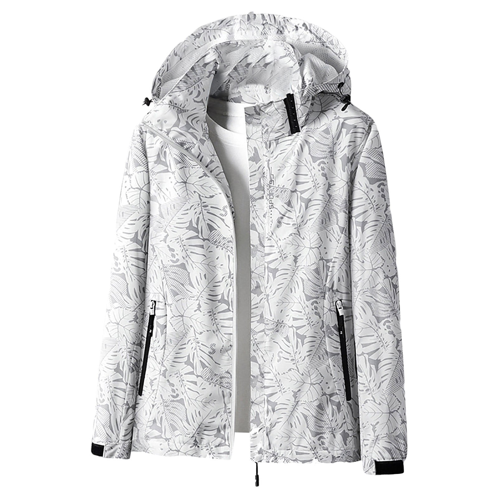 Winter Jackets for Women Waterproof Lightweight Long Sleeve Rain Jacket ...
