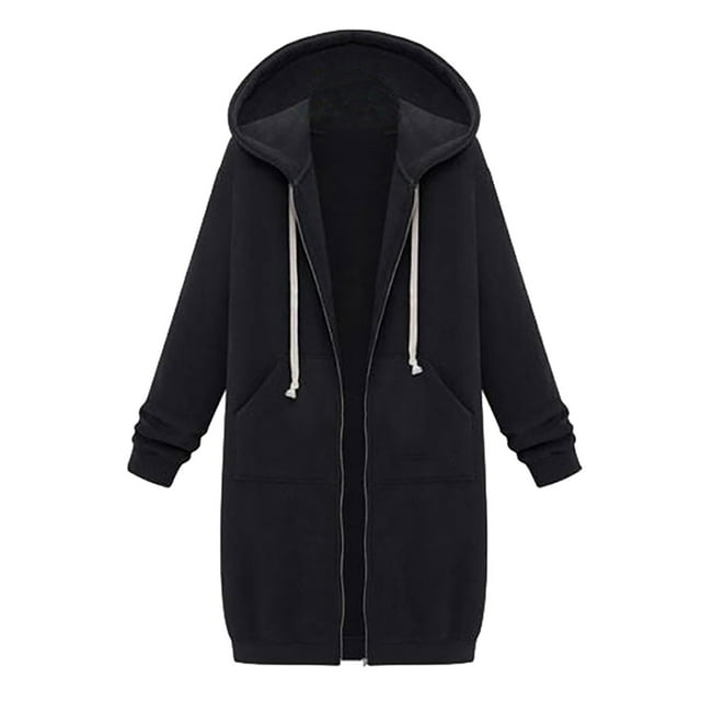 Fleece Lined Winter Jackets for Women with Zipper, Warm Lightweight ...