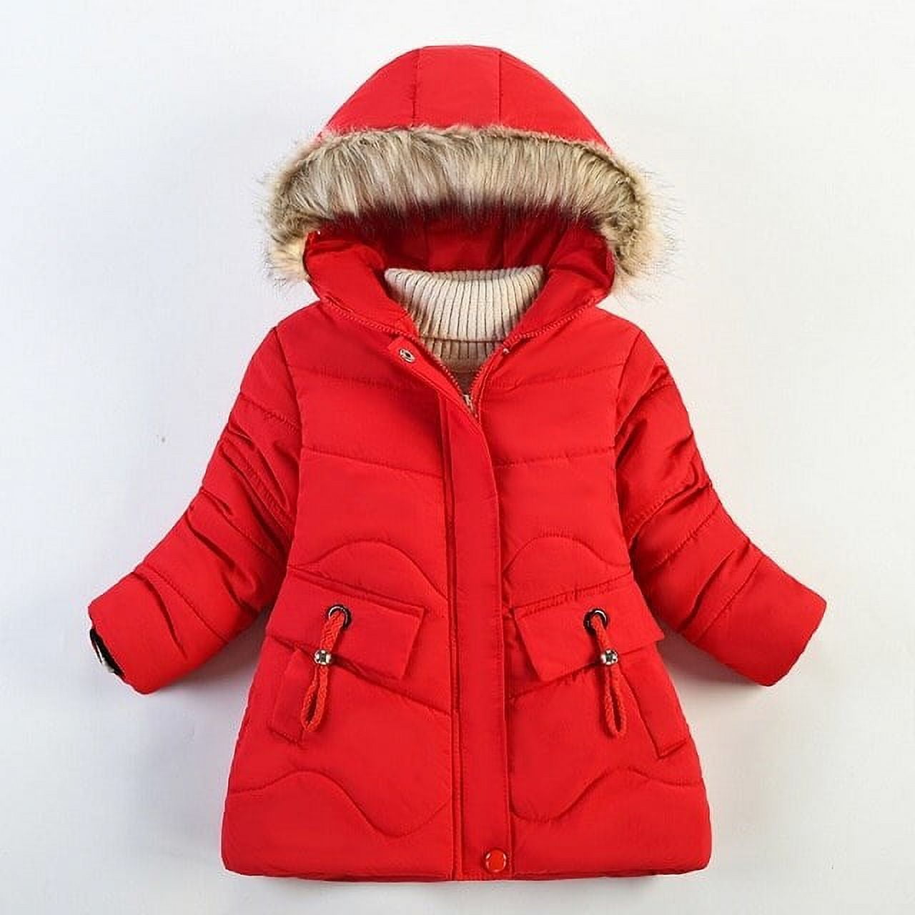 Winter Kids Coats Children Girls Jackets Fashion Thick Long Coats Girls ...