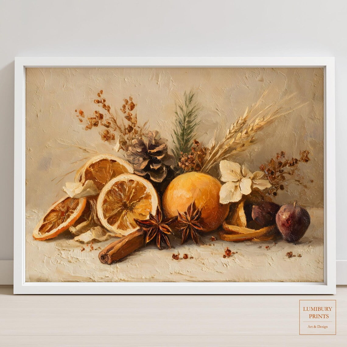 Winter Kitchen Art, Dried Fruit, Rustic Winter Decor, Farmhouse Still ...