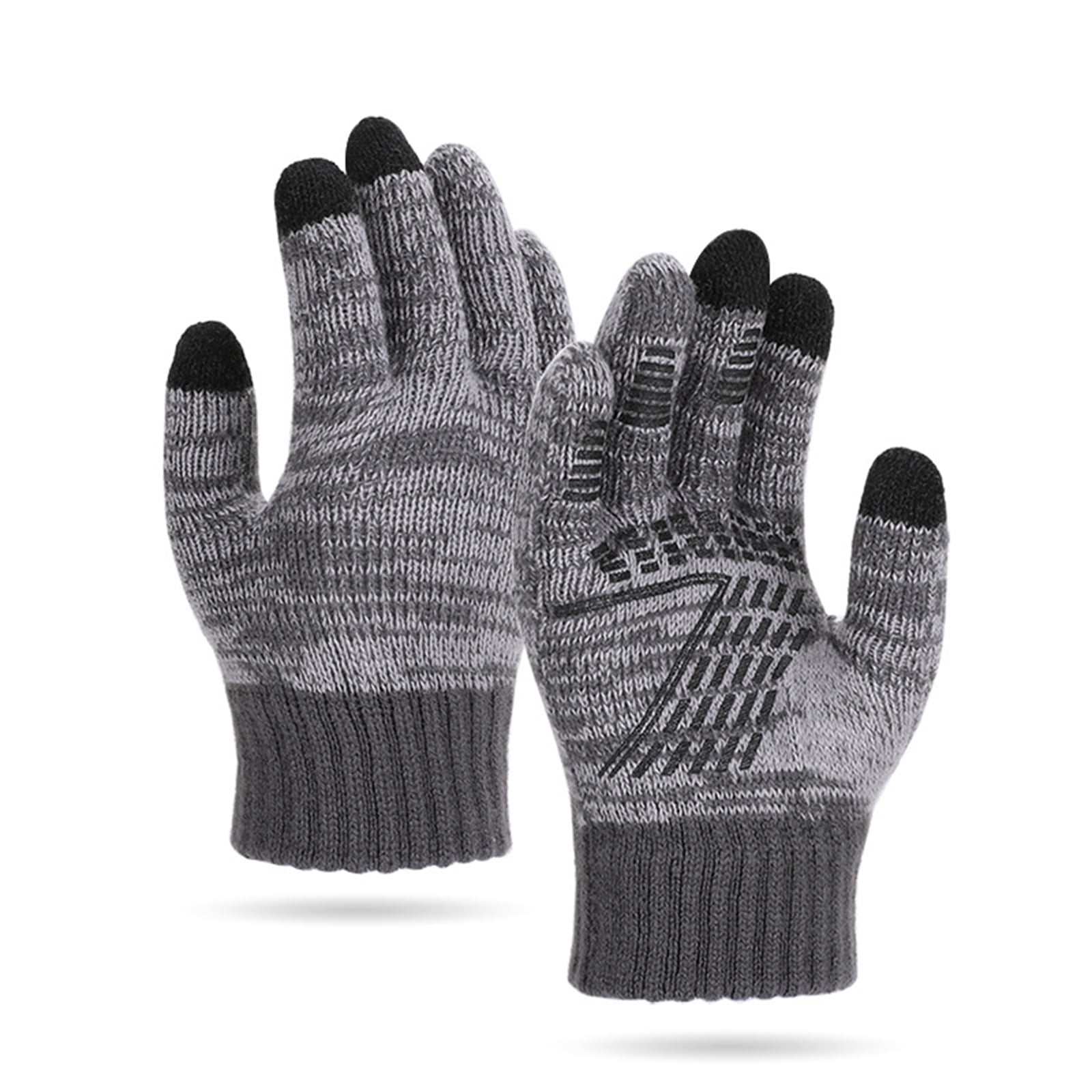 Winter Warm Texting Gloves for Women Men, Knit Gloves Touchscreen Anti ...