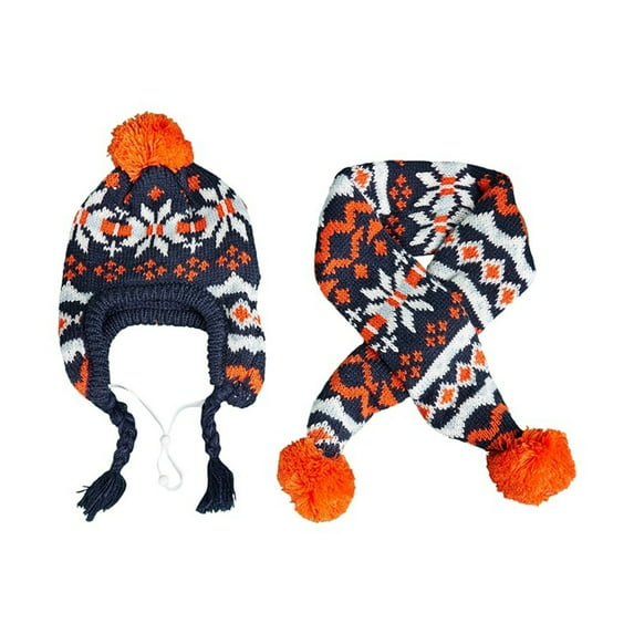 Winter Knitted Hat and Scarf Set for Dogs Cozy Pet Accessory Cold ...