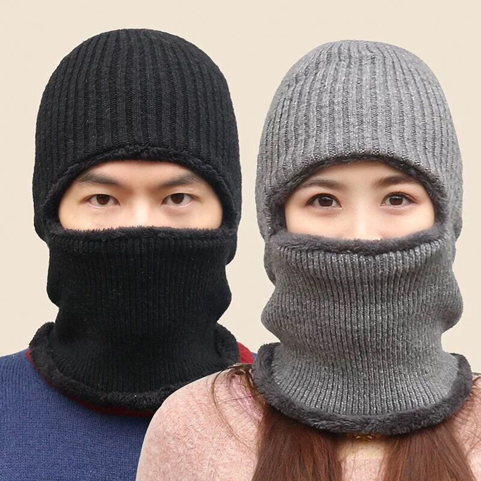 Winter Knitted Mask, Outdoor Sports Full Face Cover Ski Mask Warm Knit ...