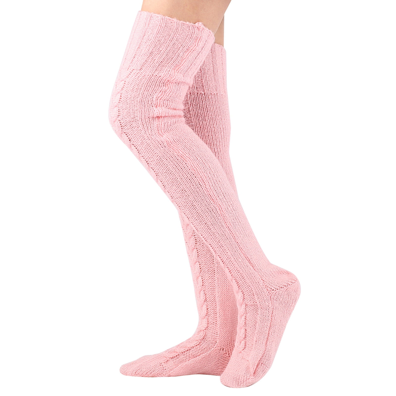 Winter Knitted Socks Long Thigh Highs Over the Knee Highs Knee Highs ...