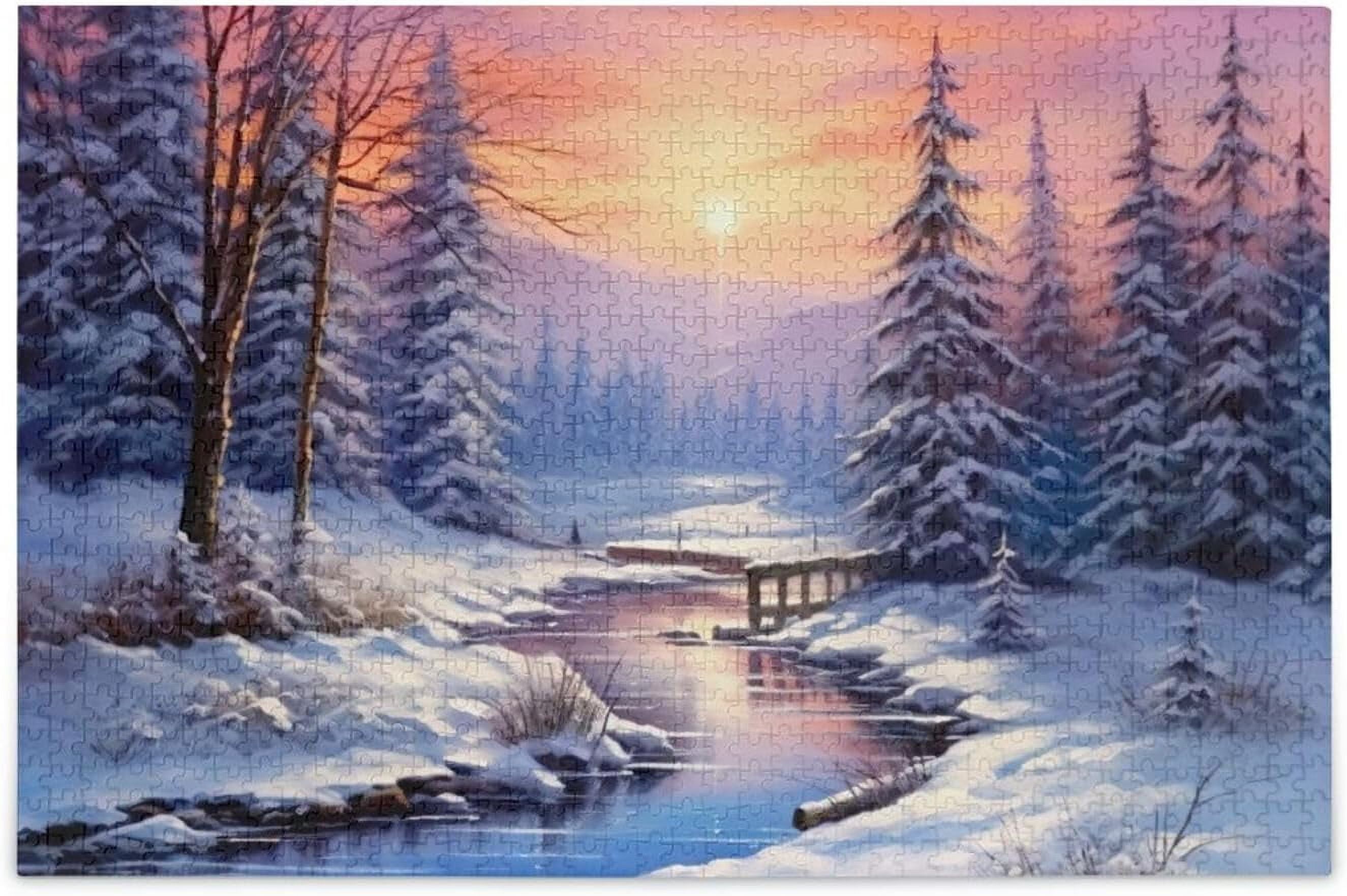 Winter Landscape Puzzles for Adults 500 Pieces, Fun Puzzles for Teens ...