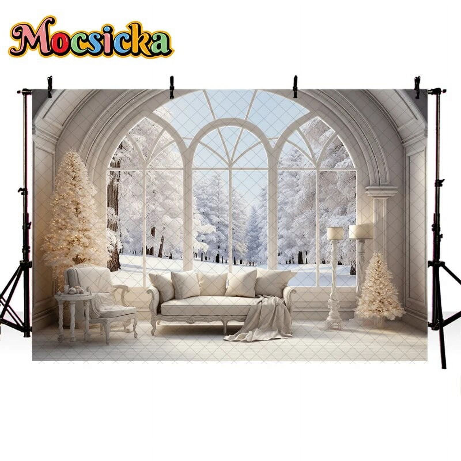 Winter Living Room Backdrops Christmas Kids Adult Photography Props ...