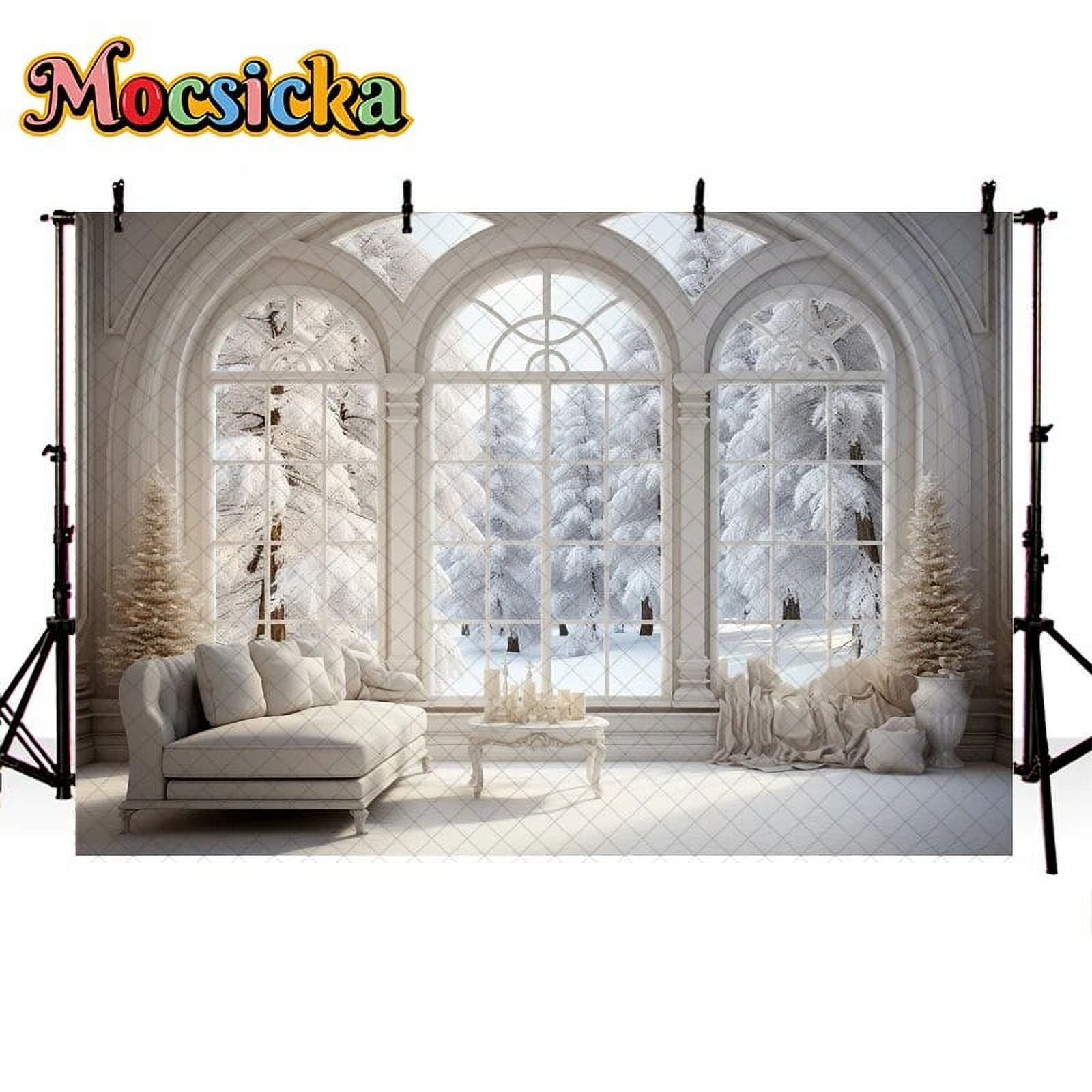 Winter Living Room Backdrops Christmas Kids Adult Photography Props ...