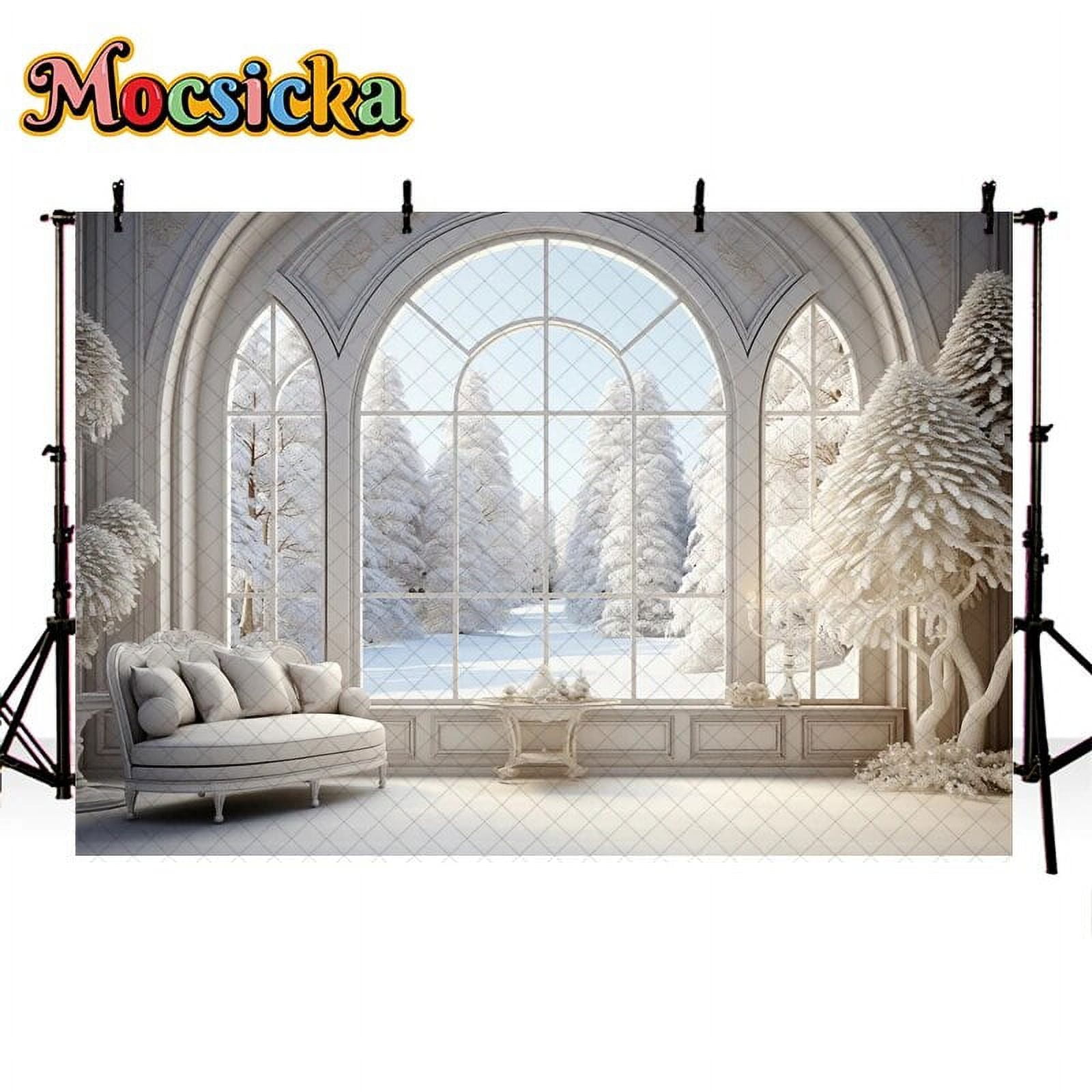 Winter Living Room Backdrops Christmas Kids Adult Photography Props ...