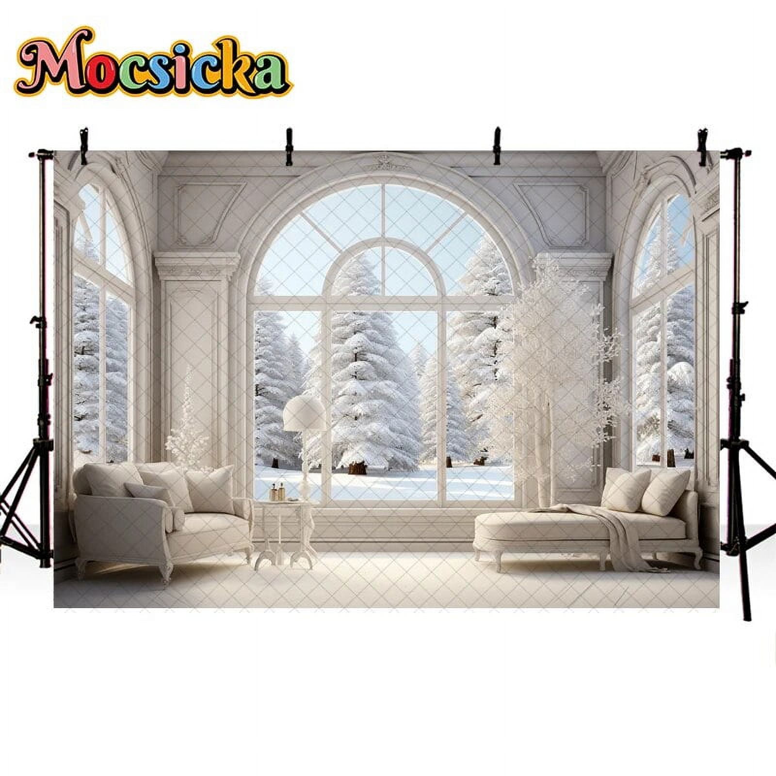 Winter Living Room Backdrops Christmas Kids Adult Photography Props ...