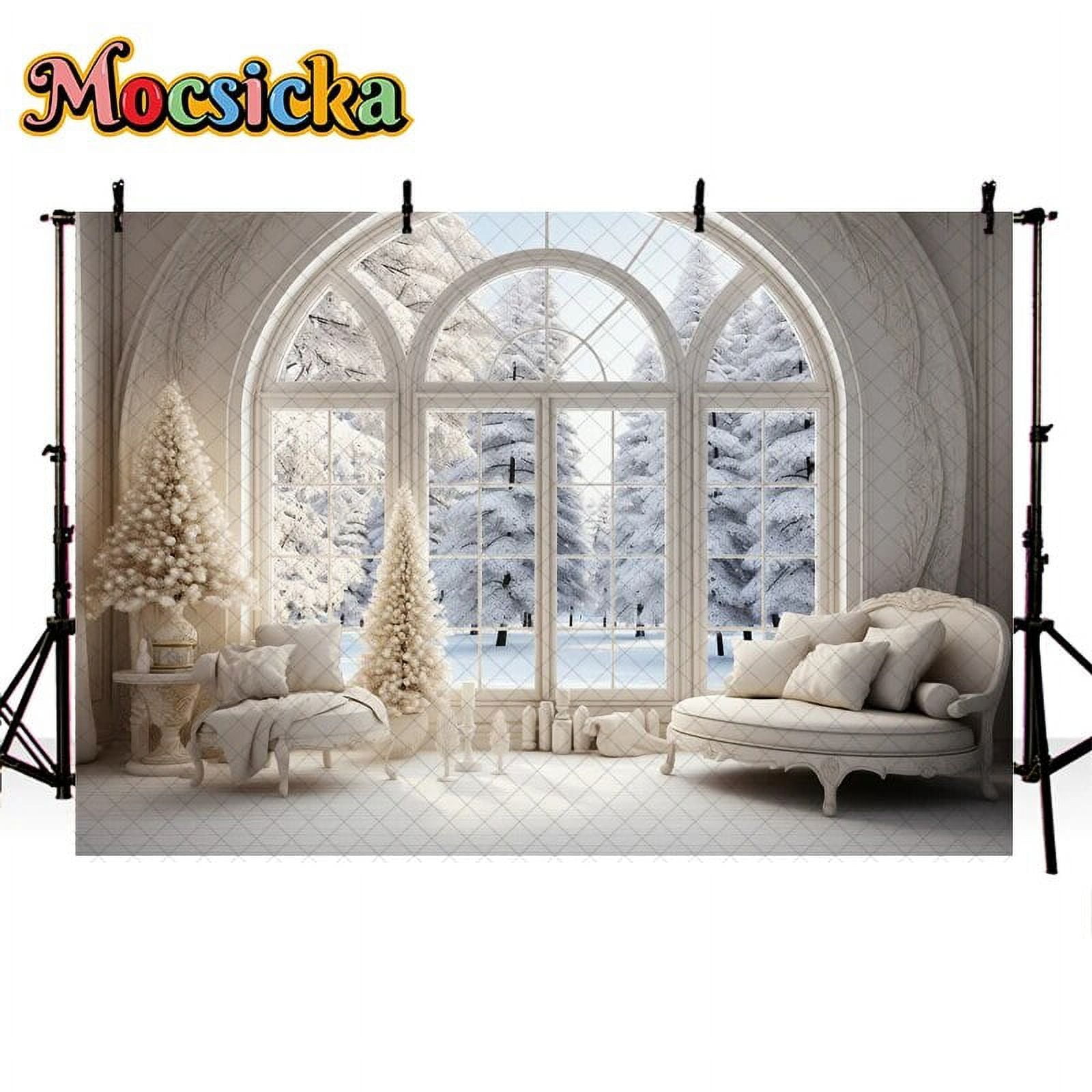 Winter Living Room Backdrops Christmas Kids Adult Photography Props ...