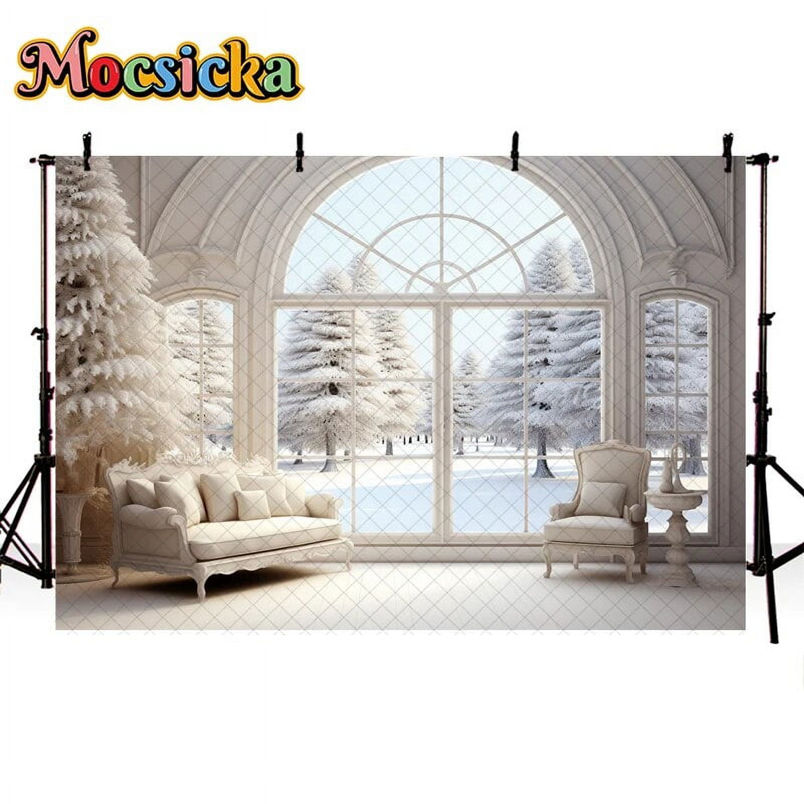 Winter Living Room Backdrops Christmas Kids Adult Photography Props ...