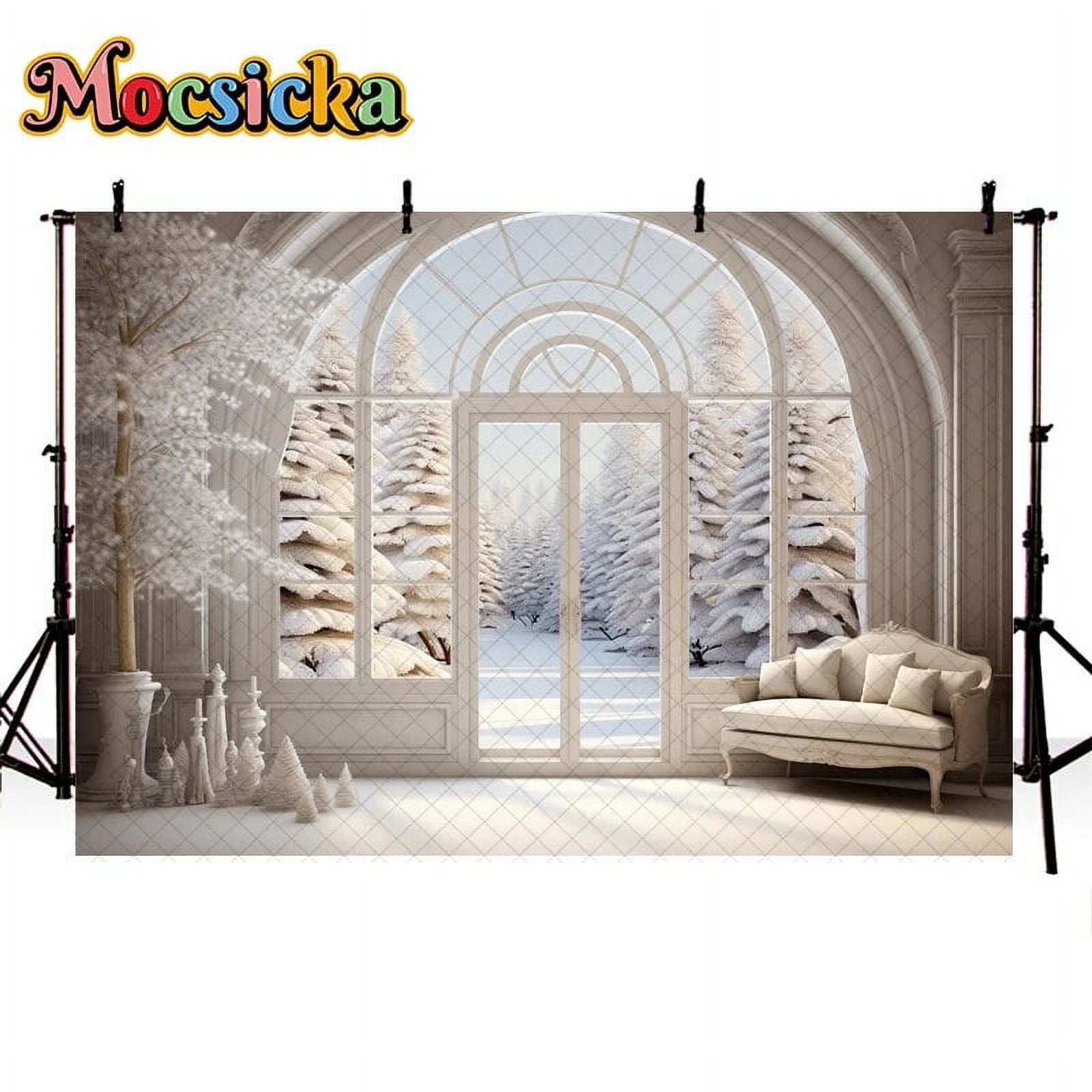 Winter Living Room Backdrops Christmas Kids Adult Photography Props ...