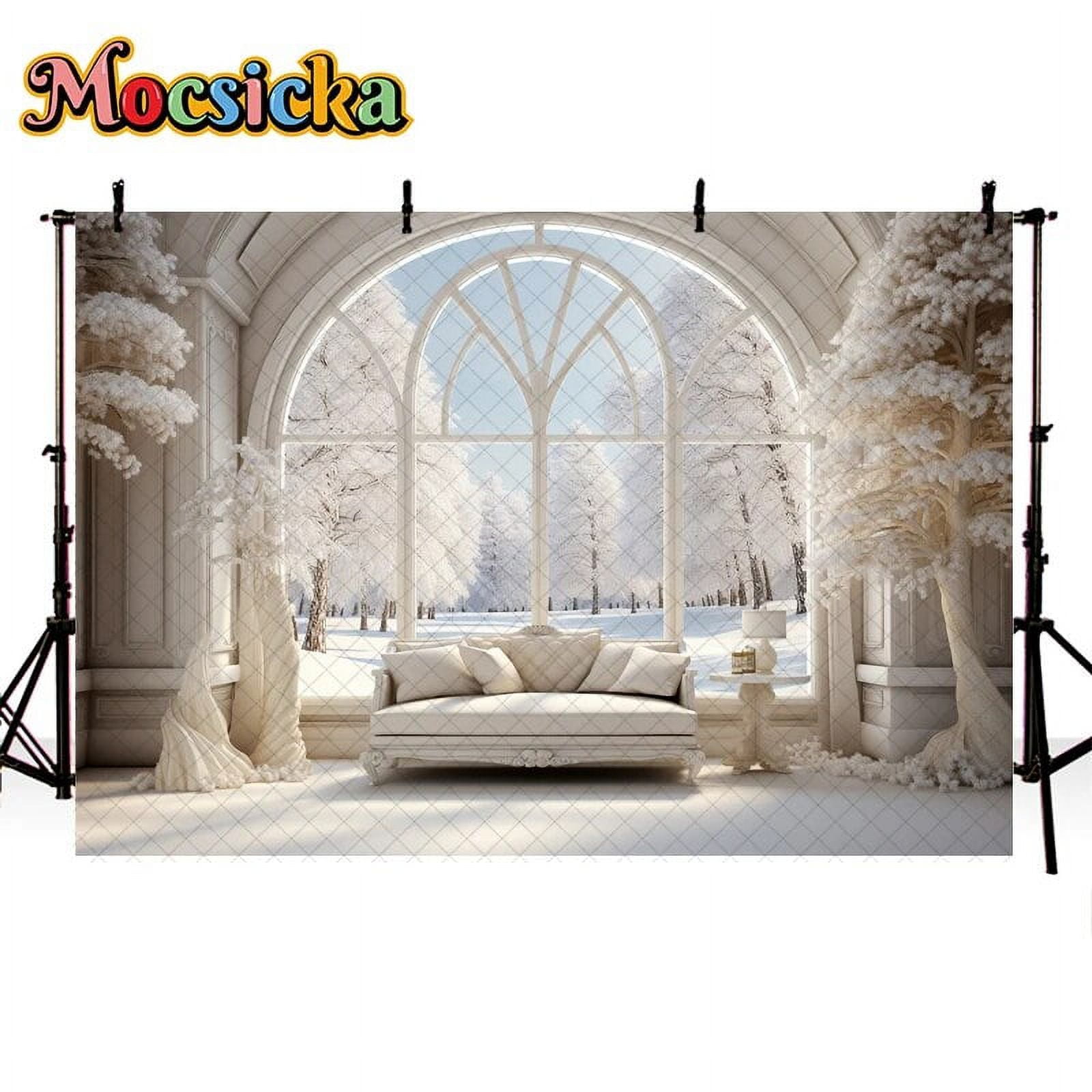 Winter Living Room Backdrops Christmas Kids Adult Photography Props ...