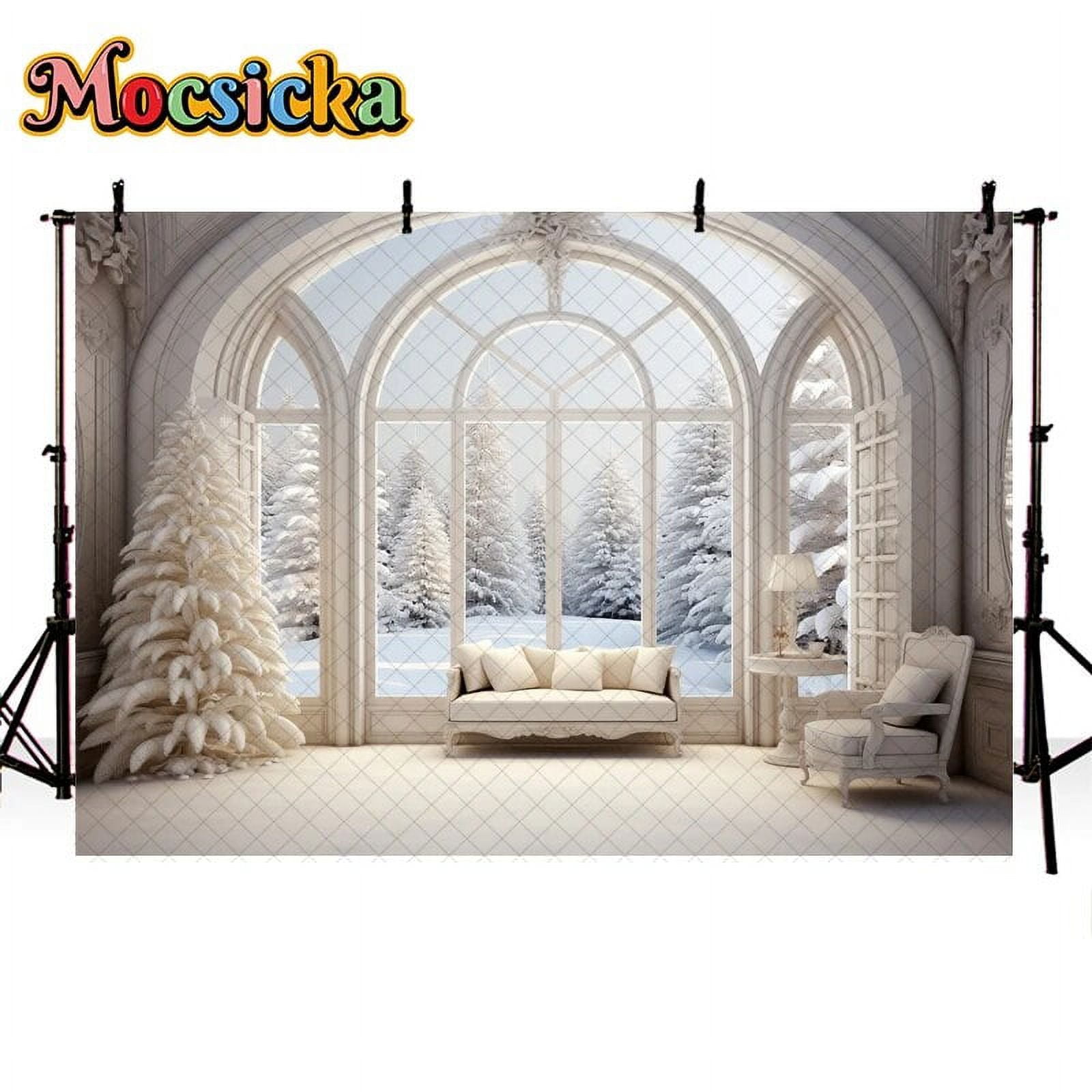 Winter Living Room Backdrops Christmas Kids Adult Photography Props ...