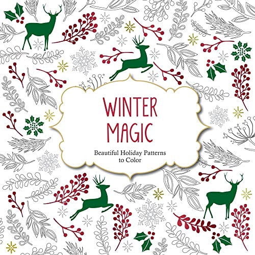Pre-Owned Winter Magic: Christmas Patterns to Color, 9781438007335 ...
