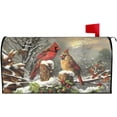 Winter Mailbox Covers Magnetic Oversized 25.5 X 21 Cardinal Bird ...