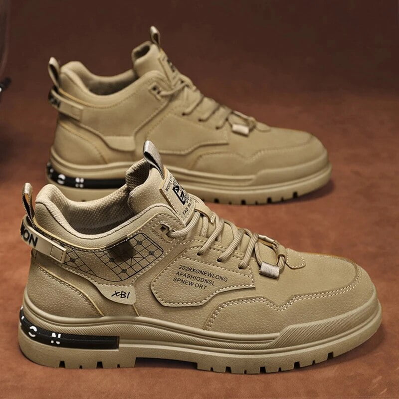 Winter Men Boots Casual Shoes Leather Designer Luxury Ankle Platform ...