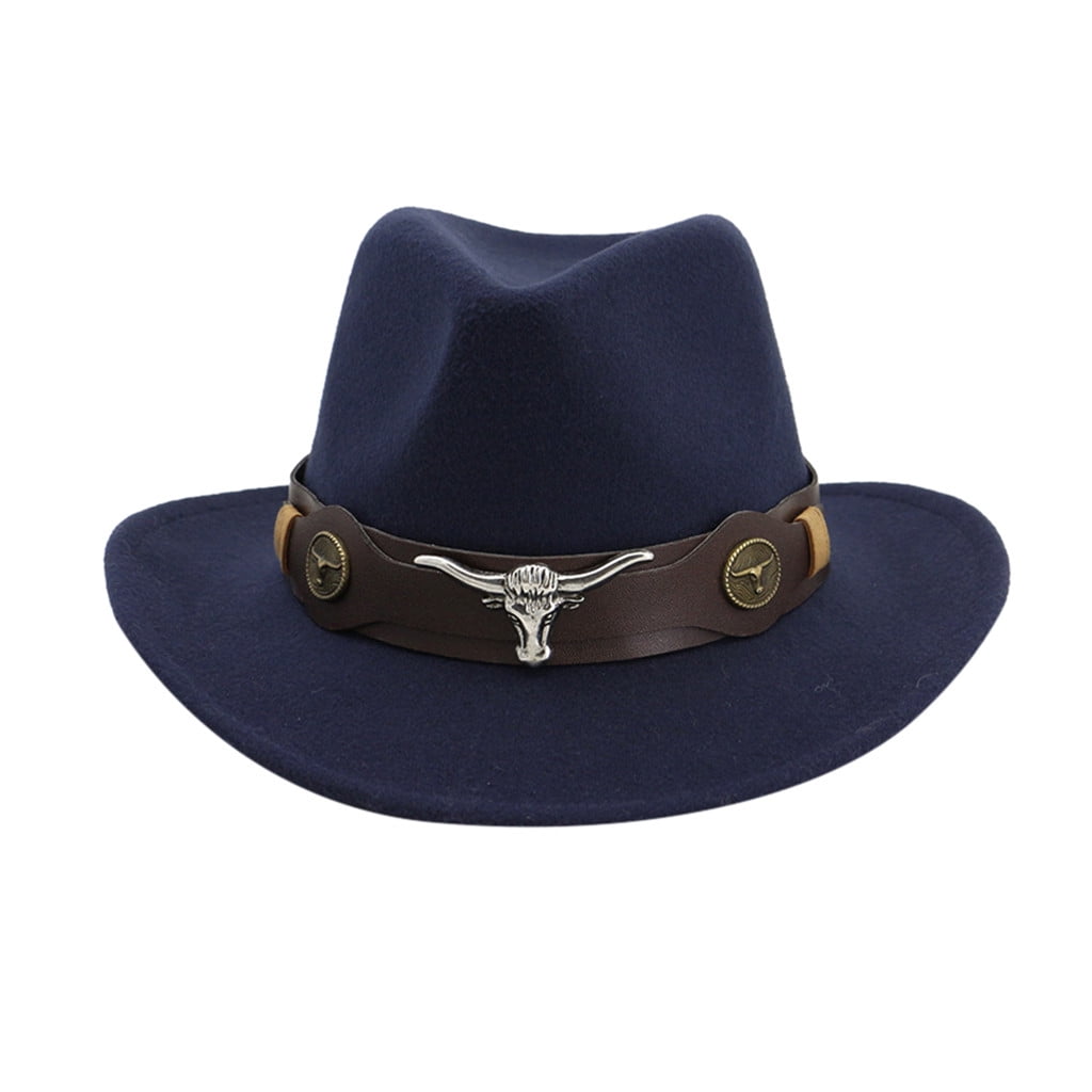 Winter Men & Women's Woven Cowboy Hat Classic Cattleman Outdoor Hat ...