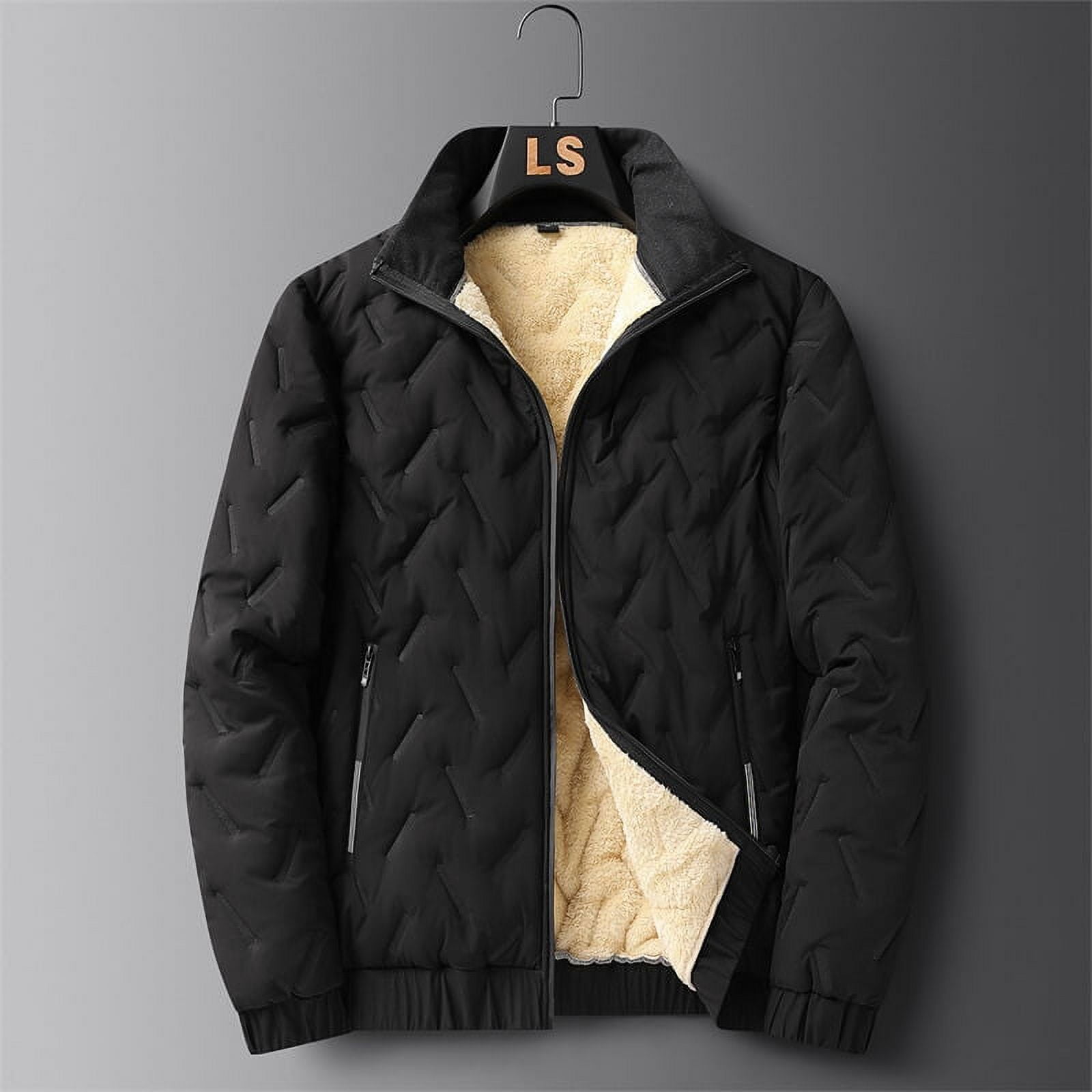 Winter Men's Plush Warm Large Size Jacket-Trendy & Casual - Walmart.com