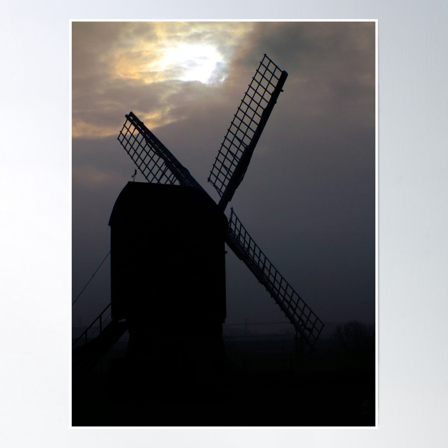Winter Mill Poster Wall Art, Modern Wall Decor, 8x12 UNFRAMED - Walmart.com