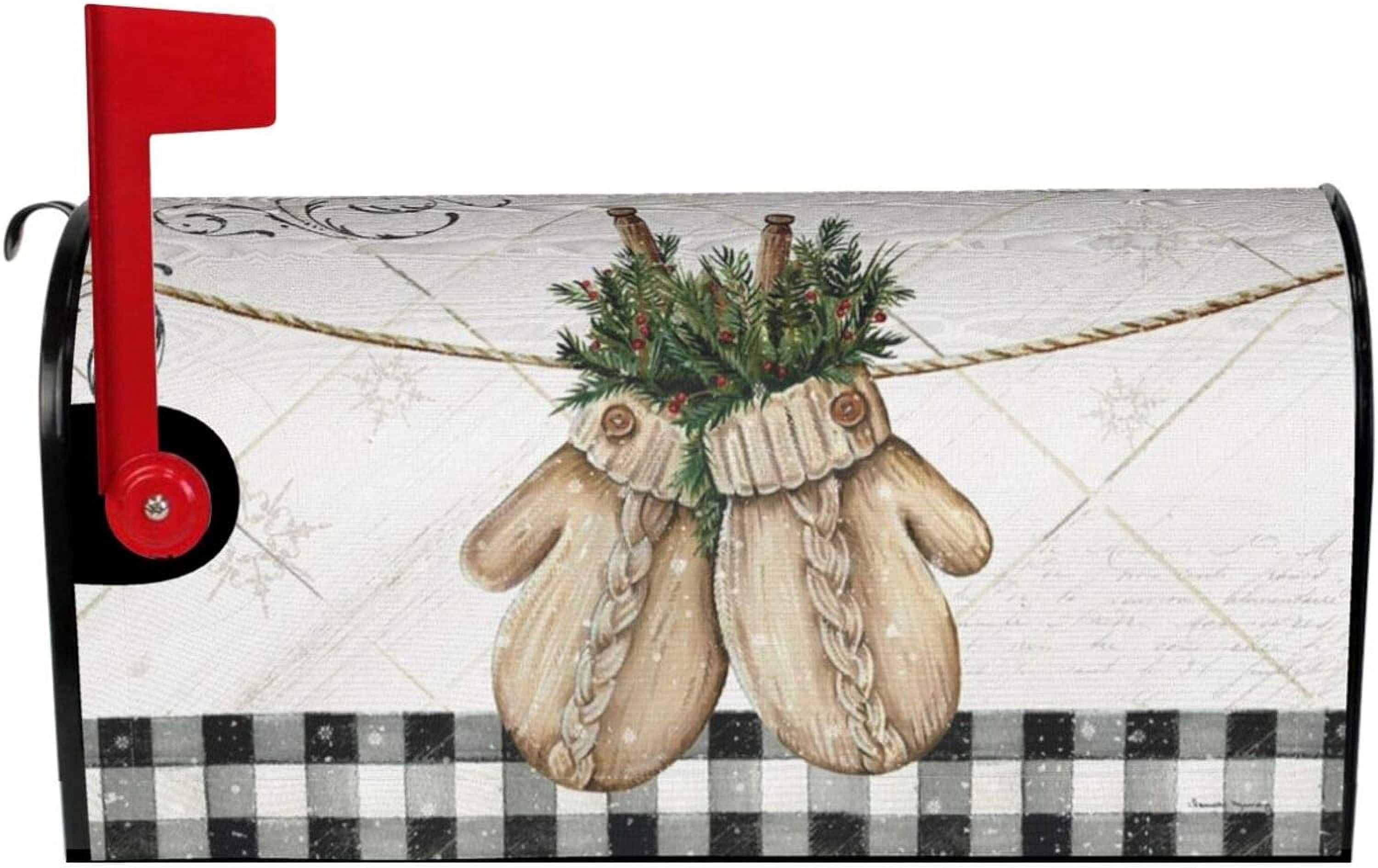 Winter Mittens Mailbox Cover Mailbox Wraps, Waterproof Mailbox Covers ...