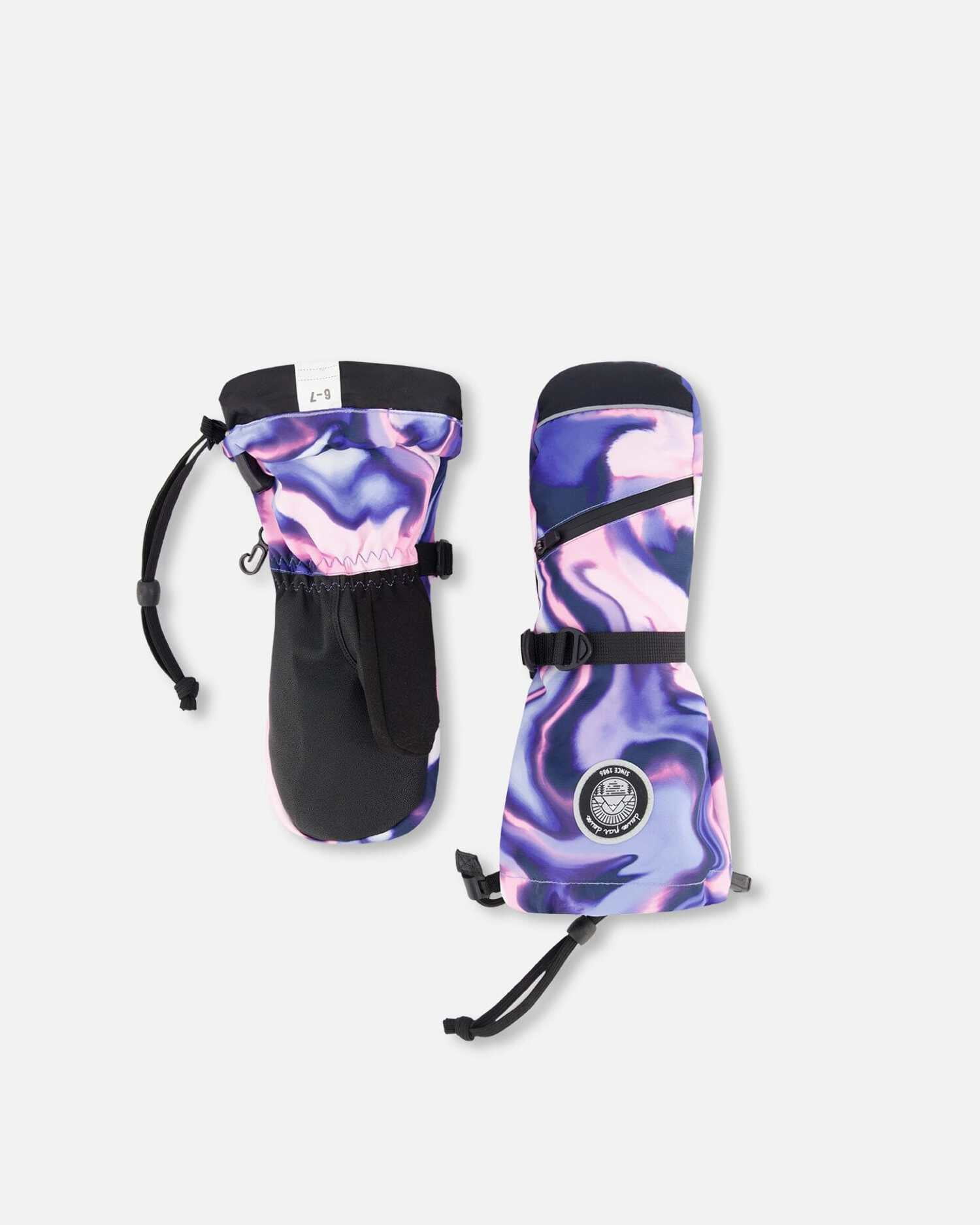 Winter Mittens Teknik Pink And Blue Marble - Walmart.com