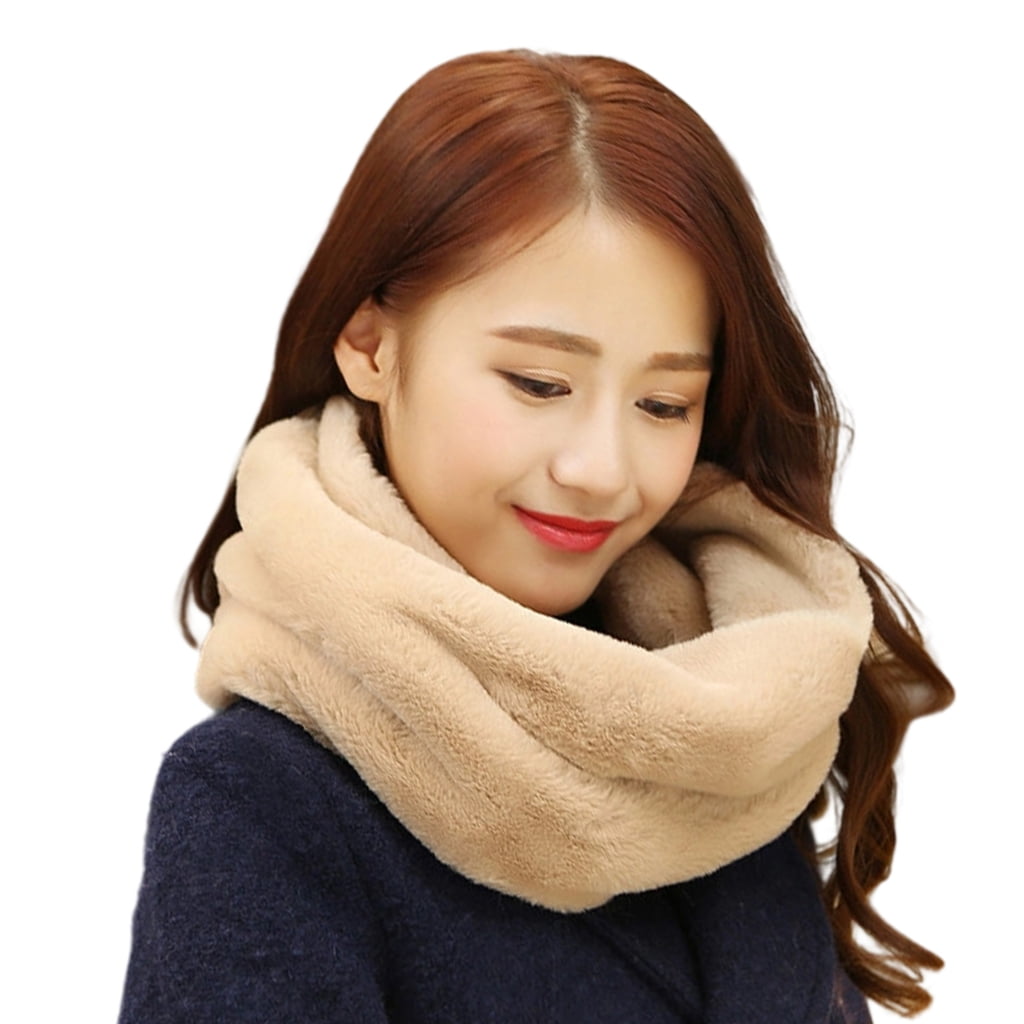 Winter Neck Scarf Friendly Faux Hair Cold Climate Accessory For Office ...