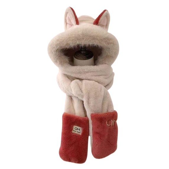 Winter New Outdoor Warm Ear Protection Scarf Fashionable Plush Design ...