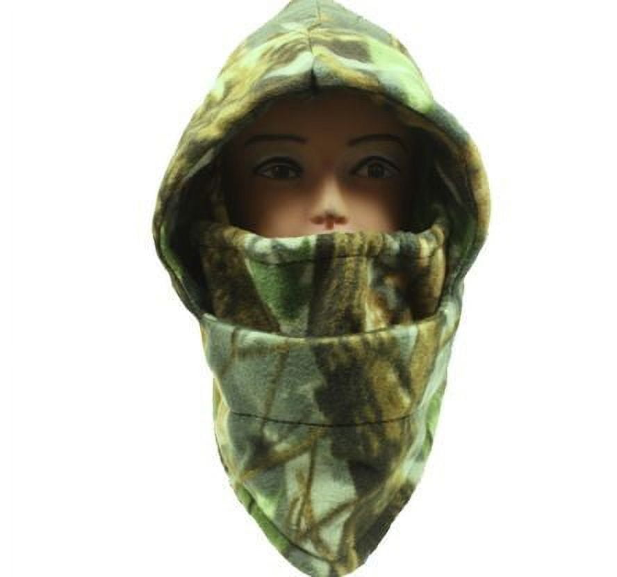 Winter Outdoor Windproof fleece bionic Camo Hunting Balaclava Hat Ski ...