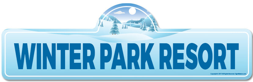 Winter Park Resort Street Sign | Indoor/Outdoor | Skiing Skier ...