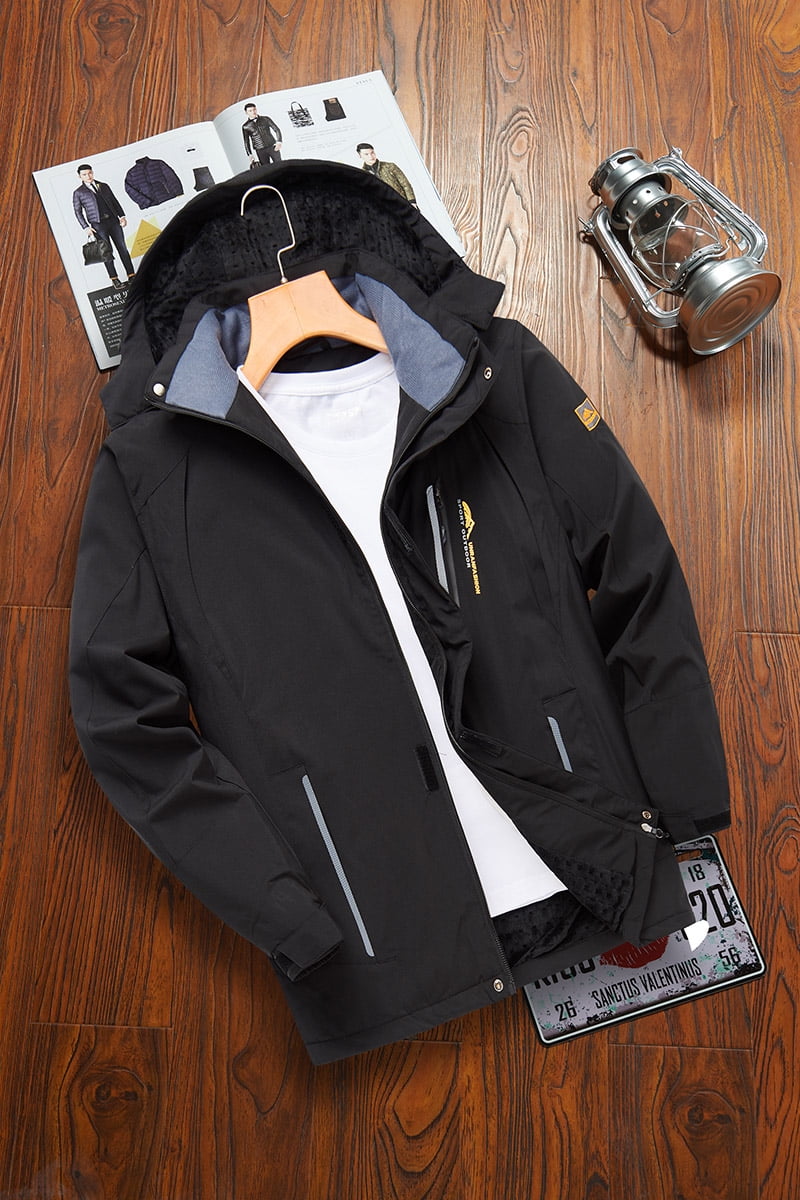 Winter Parka Men Windbreak Plus Thick Warm Windproof Fur Coats Male ...